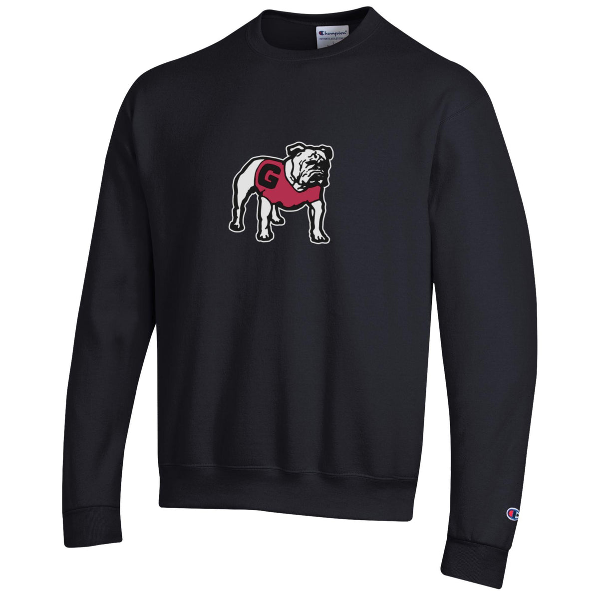 Champion UGA Felt Sweatshirt - Black – The Red Zone- Athens, GA