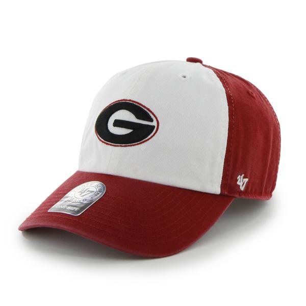 UGA Adjustable Oval G Cap - Red & White – The Red Zone- Athens, GA