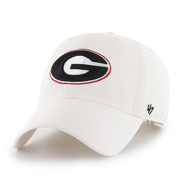 UGA 47 Brand Oval G Cap - White – The Red Zone- Athens, GA