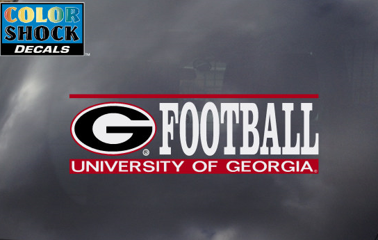 UGA Georgia Bulldogs Football Color Shock Decal – The Red Zone- Athens, GA
