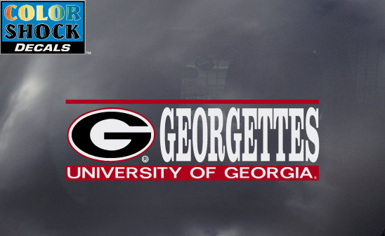 UGA Georgia Bulldogs Georgettes Color Shock Decal – The Red Zone ...