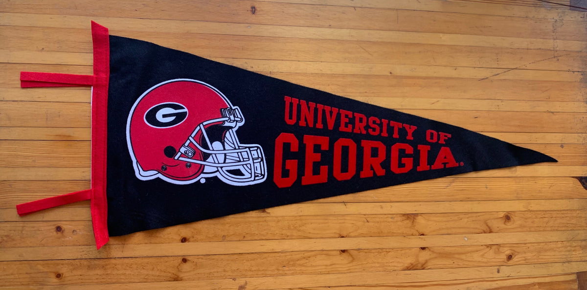 Georgia Bulldogs Football Helmet Wool Felt Pennant – The Red Zone ...
