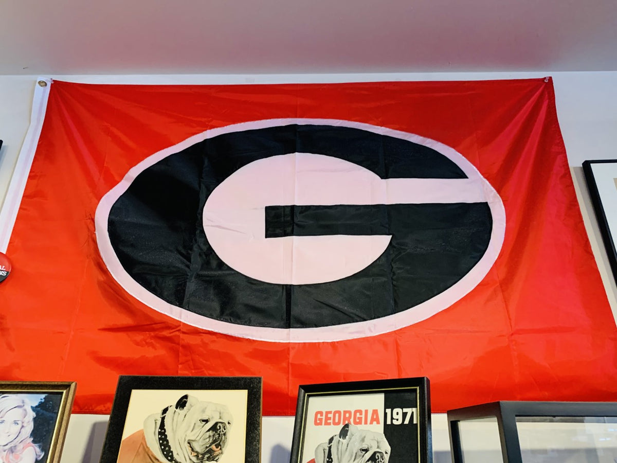 UGA Georgia Bulldogs Double-Sided 3x5 Oval G Flag – The Red Zone ...