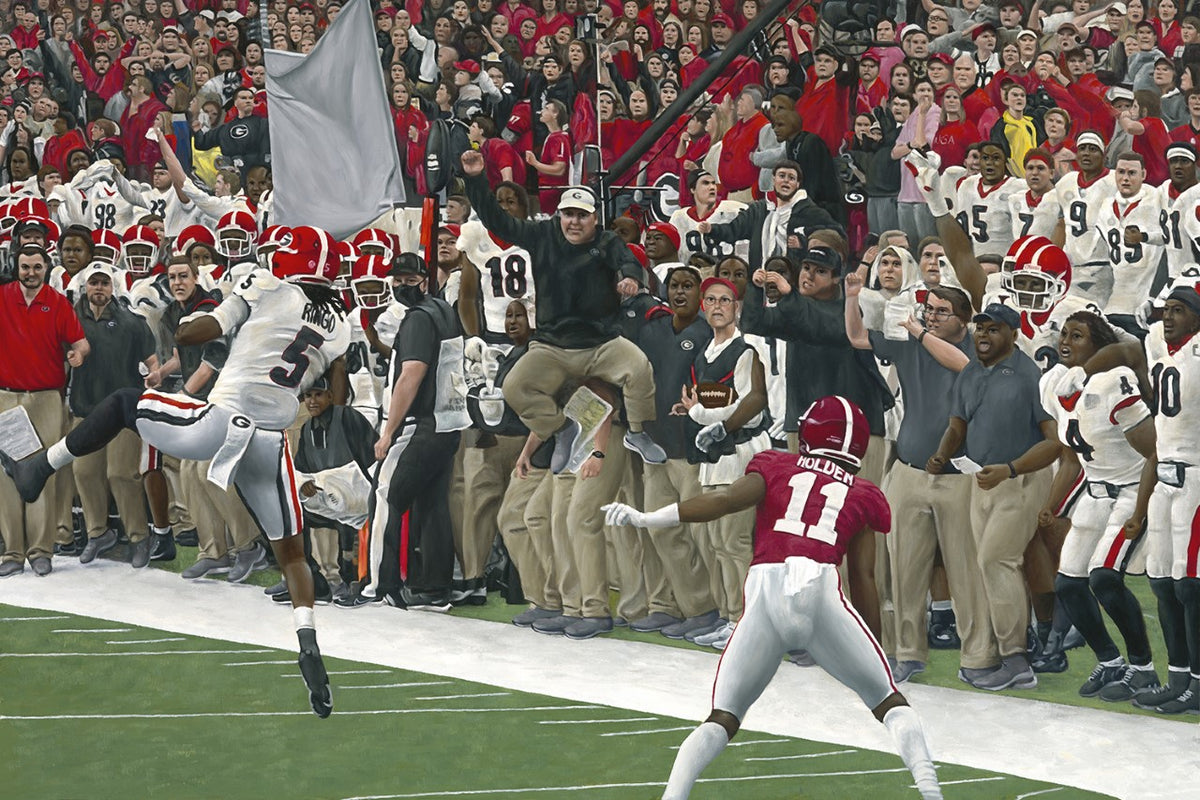 UGA National Champs Print ~The Pick – The Red Zone- Athens, GA